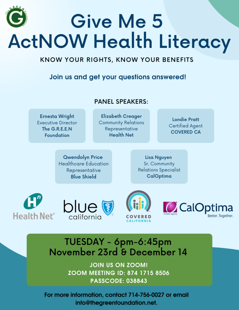 Give Me 5: ActNOW – Know Your Rights, Know Your Benefits – The G.R.E.E ...